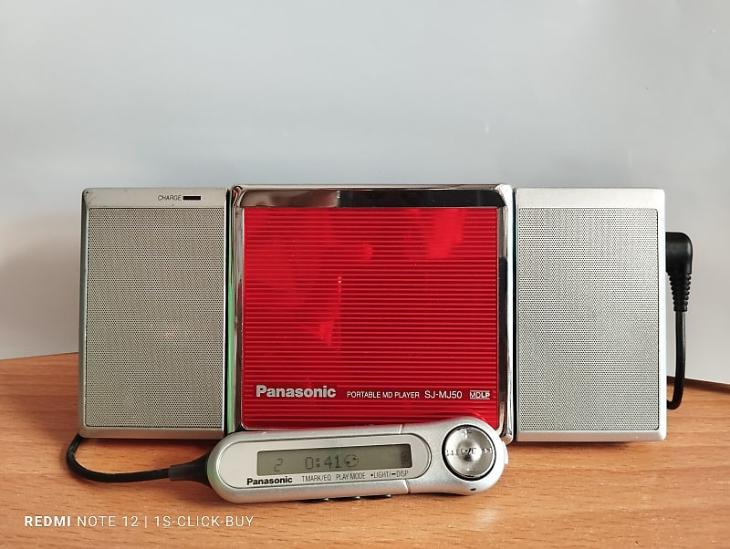 Panasonic Walkman Portable Mini Disc Player SJ MJ 50 Red | Reverb