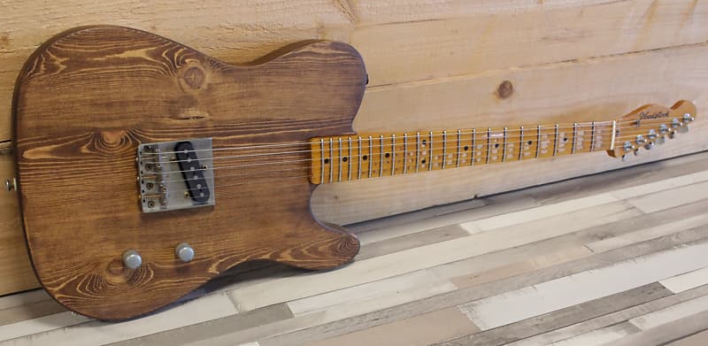 Woodstock Old Boy Pinecaster - Natural | Reverb