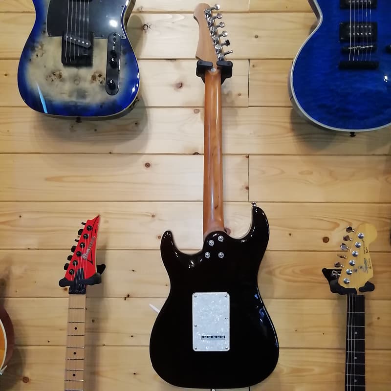 JET GUITARS - JS450 Transparent Black - Roasted Maple | Reverb France