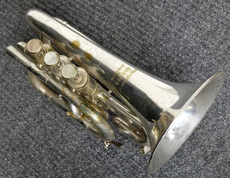 E-Benge Los Angeles Pocket Trumpet Silver Plated | Reverb