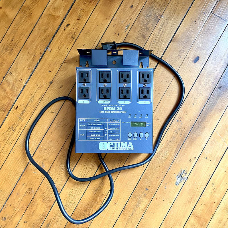 Optima Lighting OPDM-20 4 Channel DMX Mixer Pack Power Outlet | Reverb