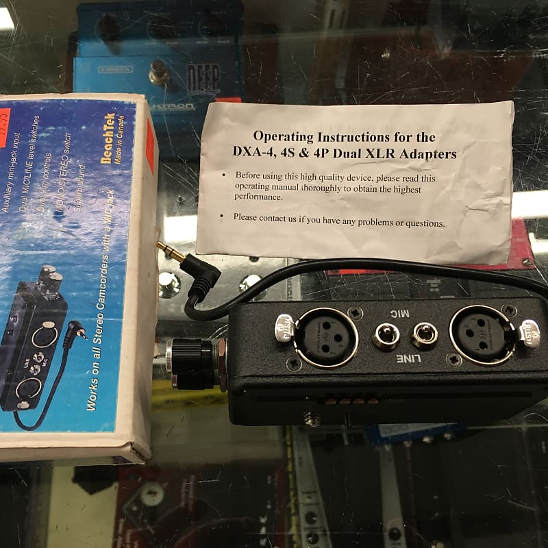 Beachtek DXA-4S Dual XLR Adapter for Camcorders | Reverb