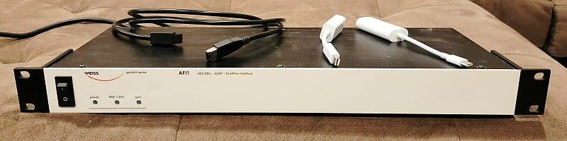 Weiss AFI-1 firewire interface, FW and TB cables, free US | Reverb