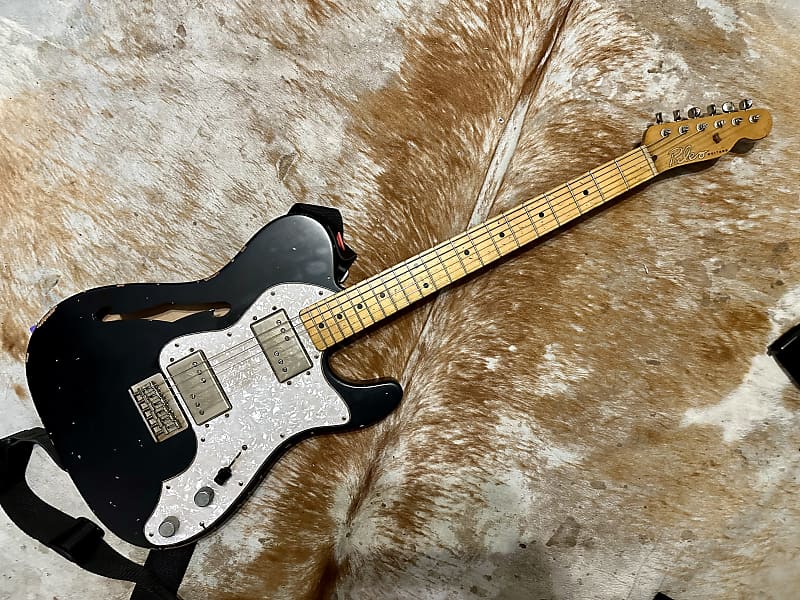 Puleo Guitars ‘72 Thinline 2023 - Black | Reverb