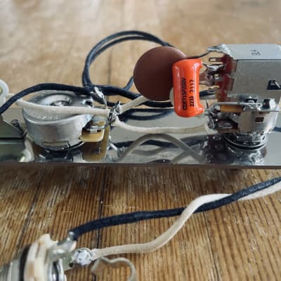 4 Way Fender Telecaster Wiring 250k CTS Varitone .022 Orange | Reverb