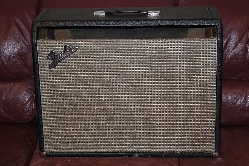 Vintage Original 1966 Fender Twin Reverb Amp Cabinet - Black | Reverb