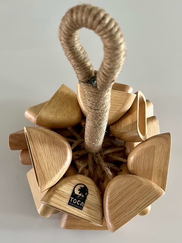 TOCA Wooden Rattle with Handle Natural | Reverb