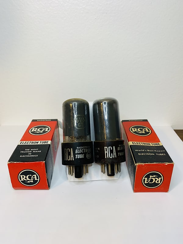 ||Matched Pair|| Vintage USA Made 1950's RCA 6V6 Power Tubes | Reverb