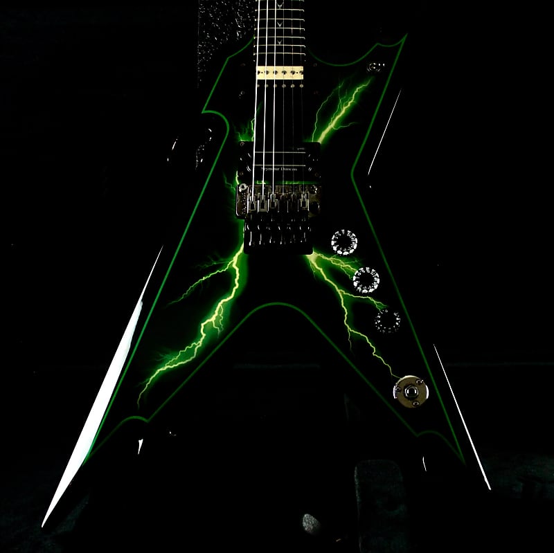 Dean Dime Razorback Slimebolt Green Lightning 2009 Korea | Reverb UK