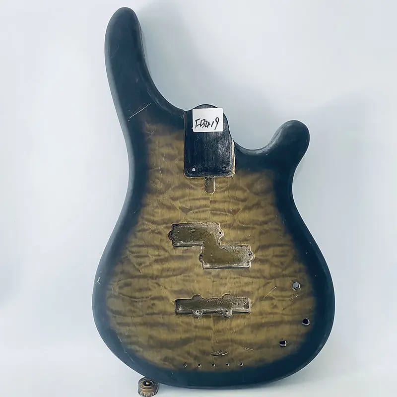 Quilted Maple Top Electric Bass Guitar Basswood Body | Reverb