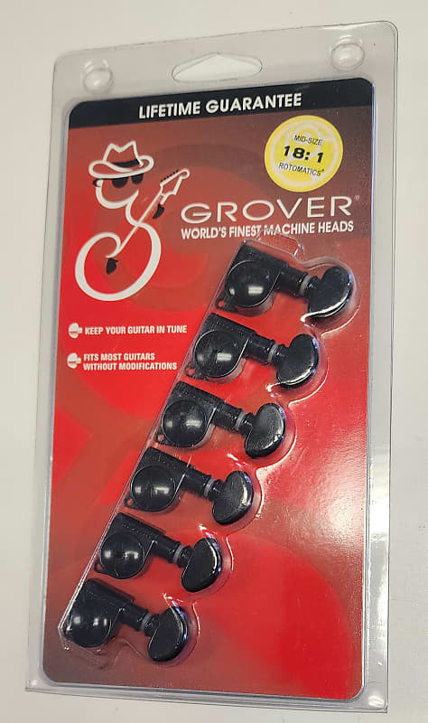 Grover 305BC6 Mid-Size Rotomatics Guitar Tuning Machines 6 | Reverb