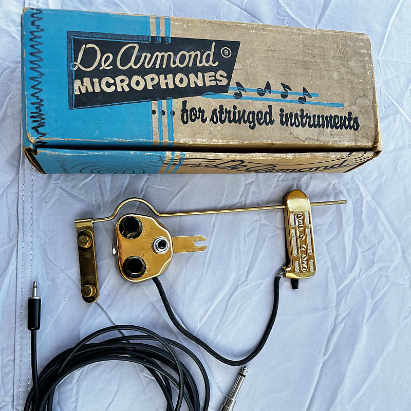 DeArmond Vintage Rhythm Chief 1100 Pickup Archtop with Monkey | Reverb