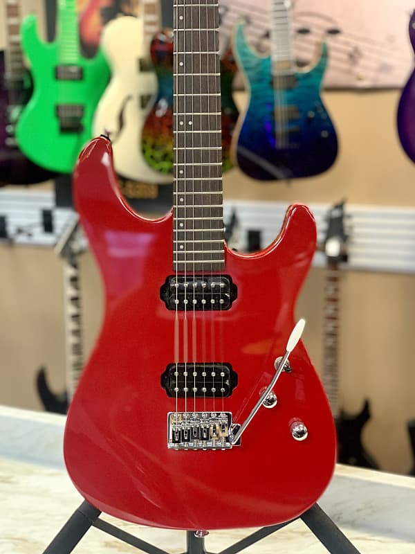 Samick SS 71 Double Cutaway Hot Rod Red | Reverb