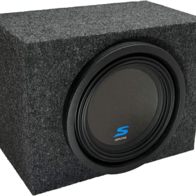 Single Sealed 10" Alpine S-W10D4 Car Audio Subwoofer Custom | Reverb