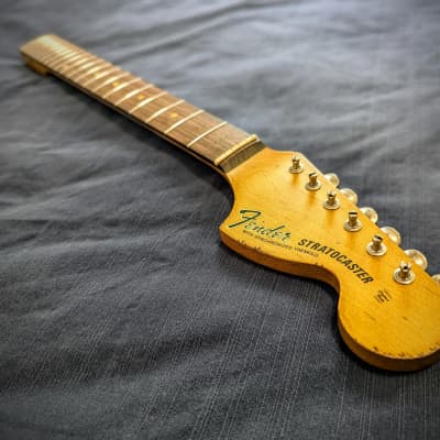 Fender Licensed Relic Stratocaster Neck- Aged Nitro Lacquer- | Reverb