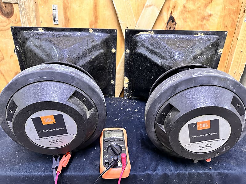 Pair of JBL 2445J 2" Compression Drivers Mounted on Community | Reverb