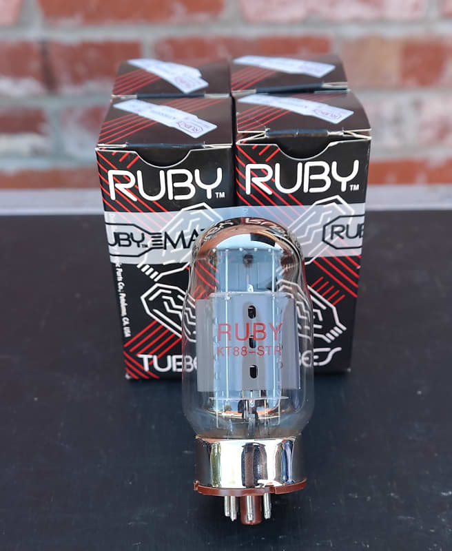 Ruby KT88STR Tubes Matched Quartet Four KT88 Valves | Reverb