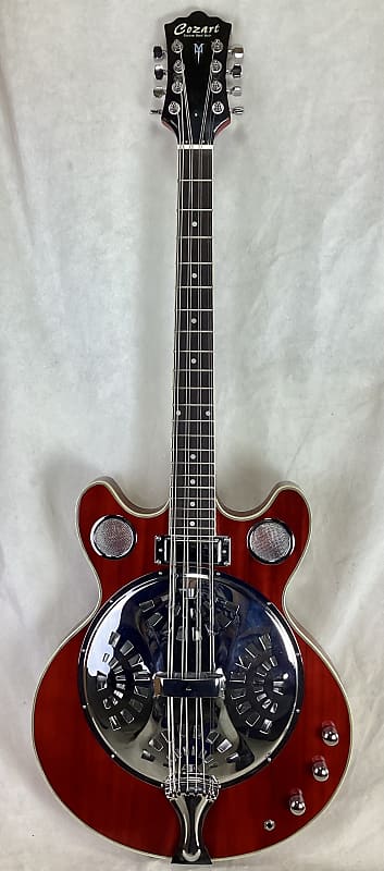 Mandocello Conversion of a resonator (dobro) style guitar | Reverb UK