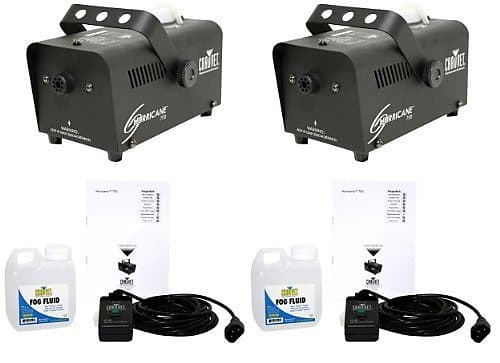 (2) Chauvet DJ HURRICANE 700 H-700 Fogger H700 Fog/Smoke | Reverb