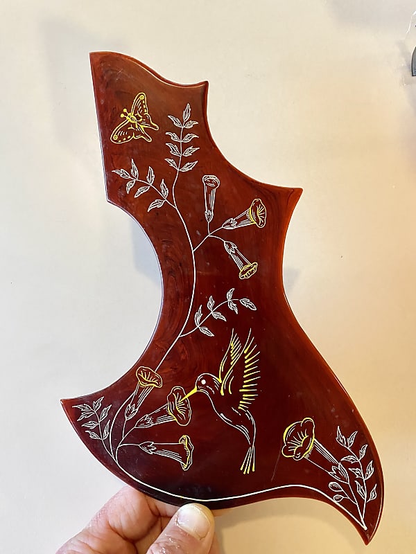 Vintage Gibson Hummingbird Pickguard 1960s-1970s Red | Reverb