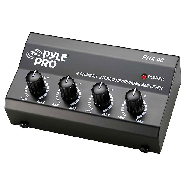 Pyle Pro PHA40 4 Channel Stereo Headphone Amplifier | Reverb