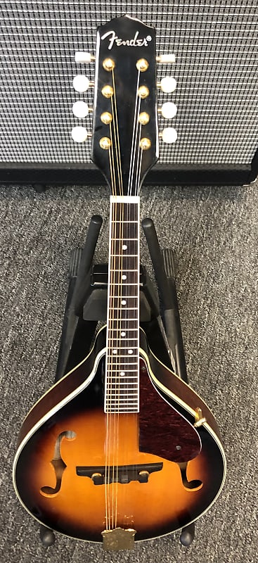 Fender easy playing solid top fm-53s sb mandolin from dealer | Reverb