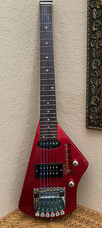 Erlewine Johnny Winter Lazer Guitar - RARE Candy Apple Red | Reverb