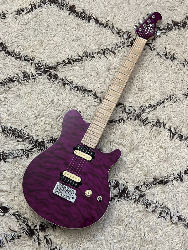 OLP Music Man MM-1 2000's - Quilted Purple | Reverb
