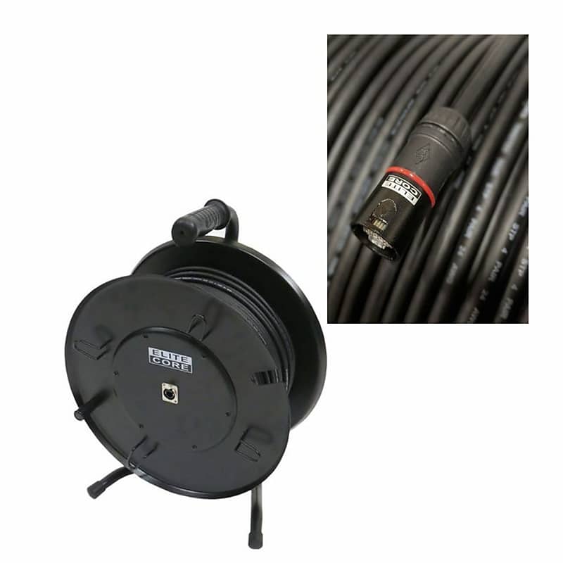 Super CAT5E 250 ft RJ45 Tactical Shielded Ethernet Reel Snake | Reverb