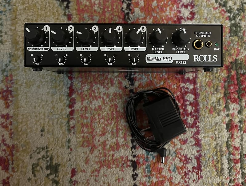 Rolls MX122 MiniMix PRO 5 Channel Stereo Mixer | Reverb