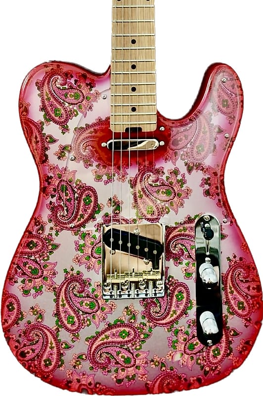 Firefly FFTL Tele Style Pink Paisley Electric Guitar * Fire | Reverb