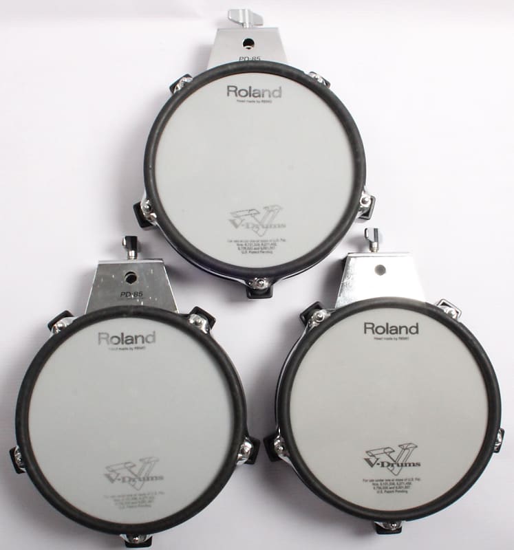 3x Roland PD-85 Mesh Drum Pads 8" Dual Zone Trigger | Reverb UK