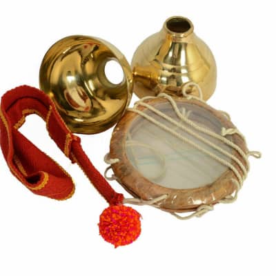 Handmade Udukkai Brass Material Udukai South Indian Style | Reverb