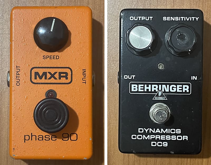 MXR Phase 90 M101 + BEHRINGER DC9 Dynamics Compressor effetti | Reverb