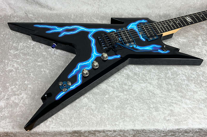 Dean Dime Razorback Dimebolt electric guitar in Lightning | Reverb