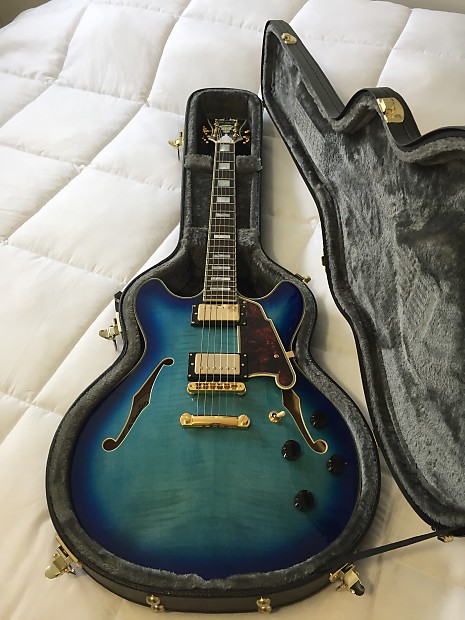 D'Angelico Excel EX-DC Blue Burst | Reverb
