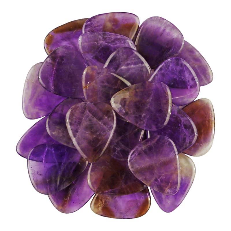 Amethyst Stone Guitar Or Bass Pick - Specialty Handmade | Reverb