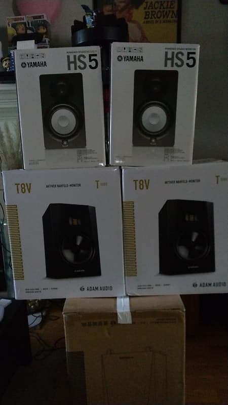 Yamaha HS5 5" Powered Studio Monitor 2015 - Present - Black | Reverb