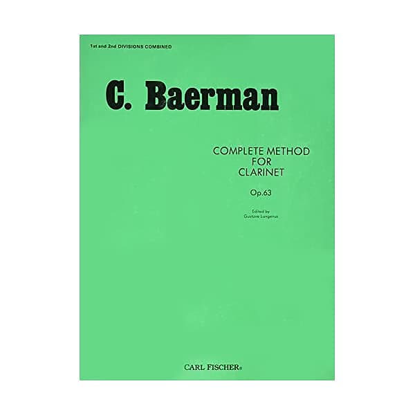 Complete Method for Clarinet: First and Second Division Carl | Reverb