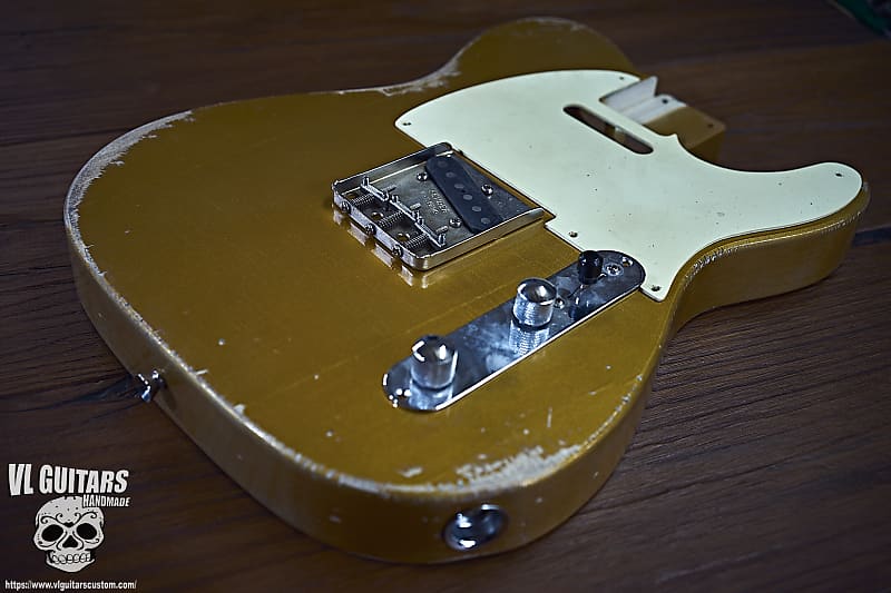Telecaster Aztec Gold relic Body (Very Rare) Custom Quality | Reverb
