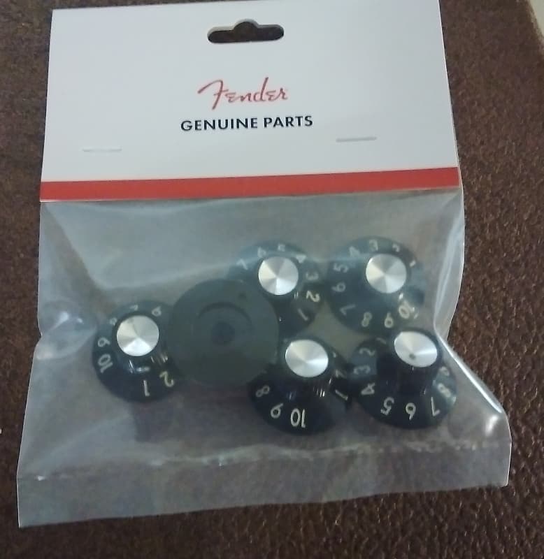 Fender (6) Genuine Fender Vintage Black Skirted 1-10 Amp | Reverb