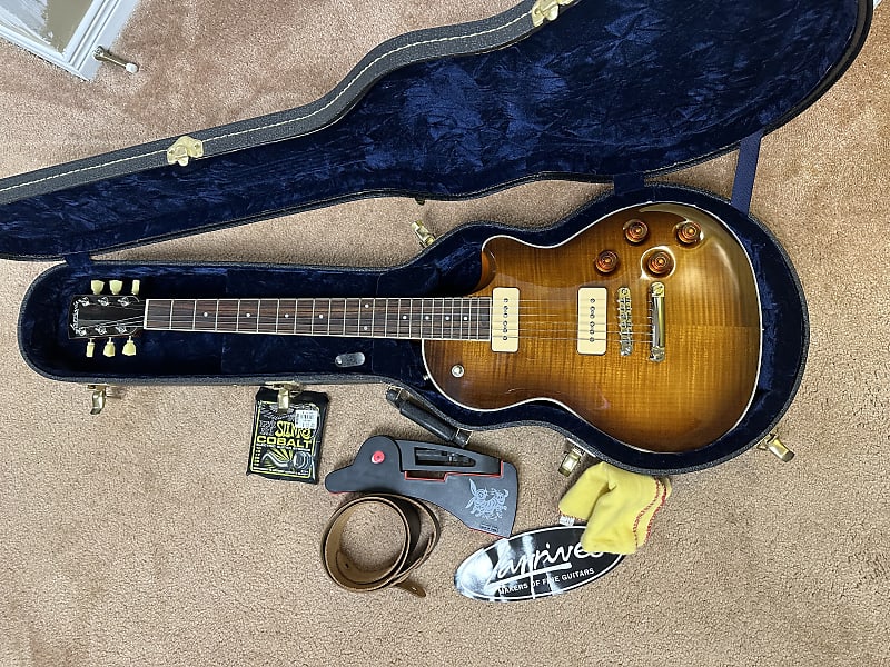 2013 Larrivee RS4 P90 carved flame maple top | Reverb