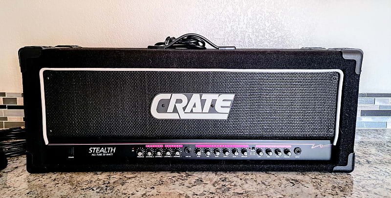 Crate Stealth GT-50H all tube head 1990's Black | Reverb