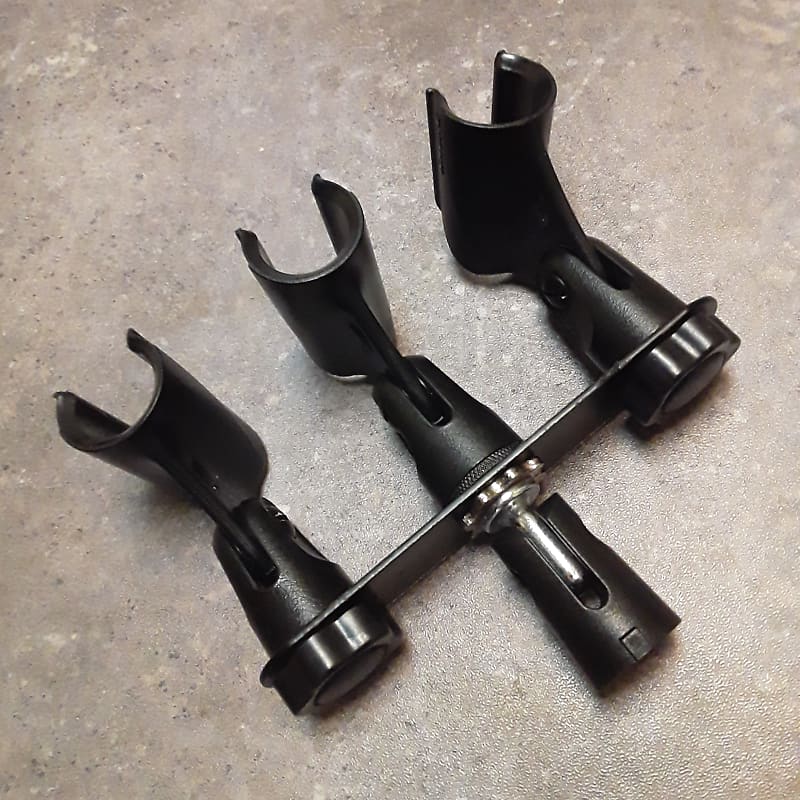 Shure Fully Adjustable Triple Microphone Stand Mount #2 with | Reverb