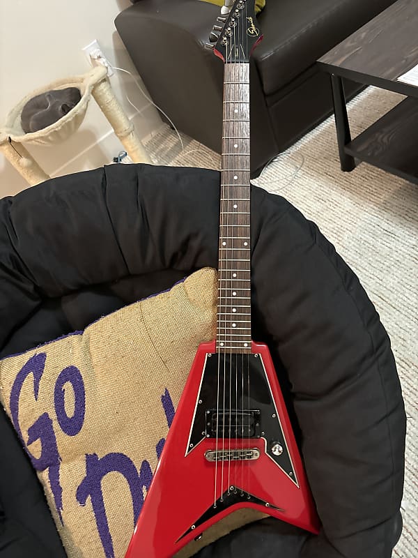 Samick JTR VN10 Flying V Offset 90s - Red | Reverb