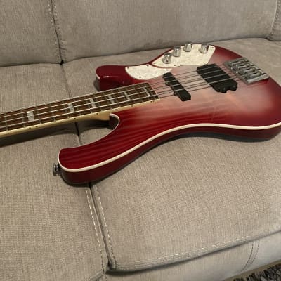 Schecter Diamond Series Stargazer Bass 2000s - Crimson Ghost | Reverb