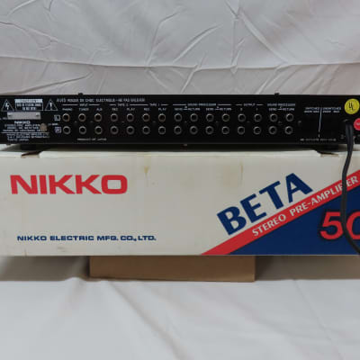 Vintage Nikko Beta 50II Preamplifier - Beta 50 II Preamp w/ | Reverb