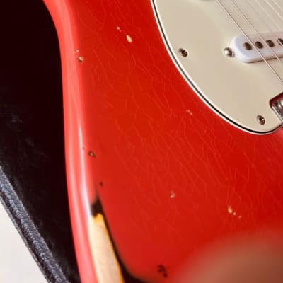 Rittenhouse Stratocaster 2020 - Relic Fiesta Red over | Reverb