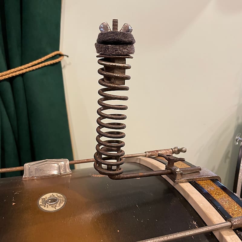 1920s Leedy No. 98 1/2 Spring Cymbal Holder Nickel | Reverb