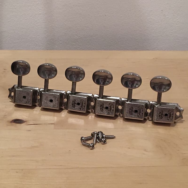 Gotoh Staggered HAP Nickel Locking Posts Kluson Style Tuners | Reverb